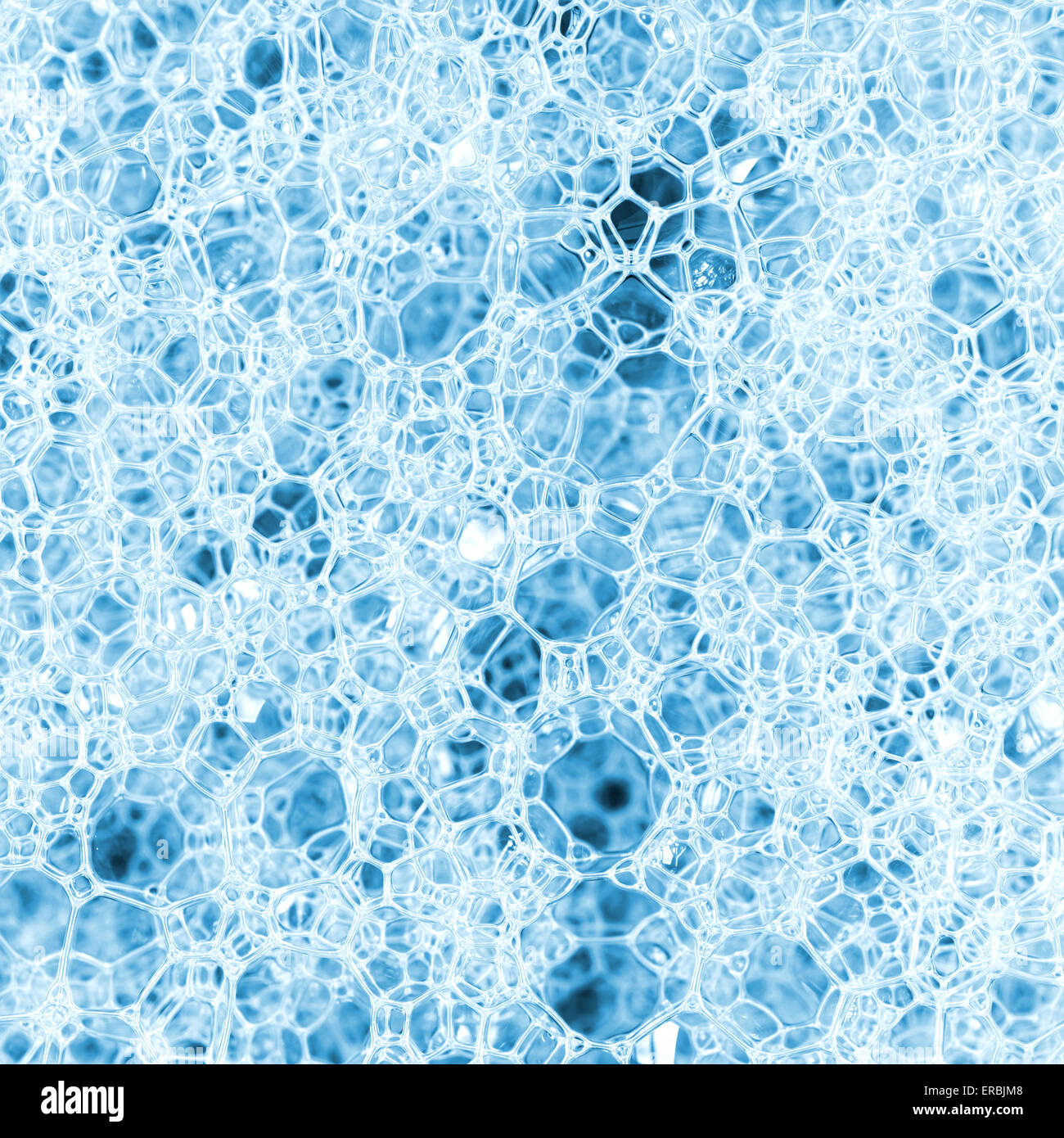Blue bubbles background foam hi-res stock photography and images - Alamy