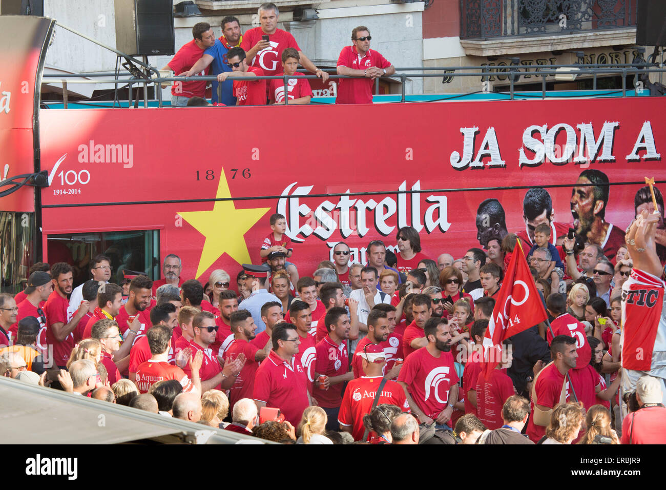 Football fans bus hi-res stock photography and images - Alamy