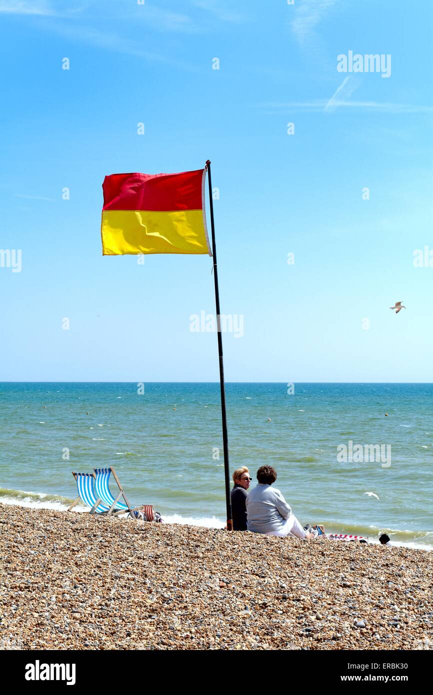 Lifeguards flag beach hi-res stock photography and images - Alamy