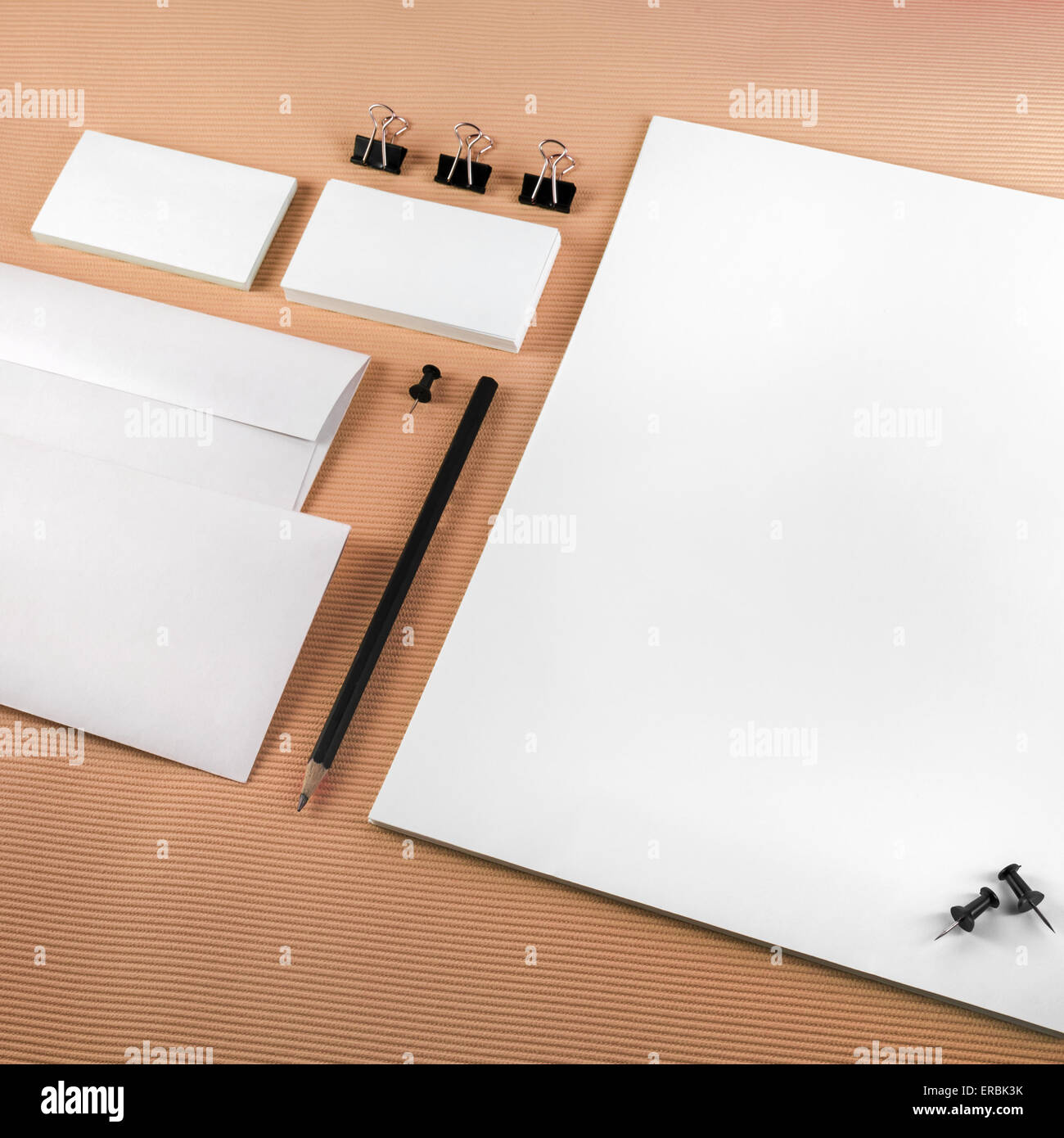 Branding identity set on bright color background. Template for branding ...