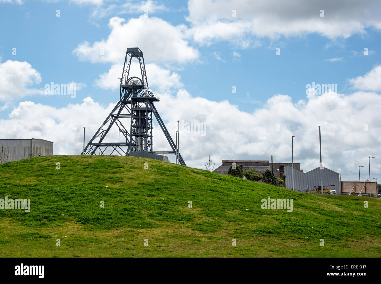 Headgear of New Cook's Kitchen shaft at South Crofty Mine, Pool ...