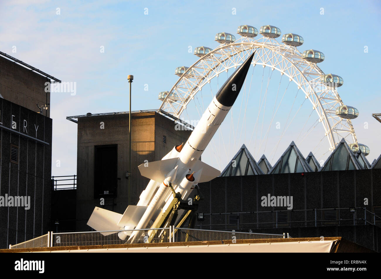 London, UK, 19 February 2015, cold war surface to air missile launcher ...