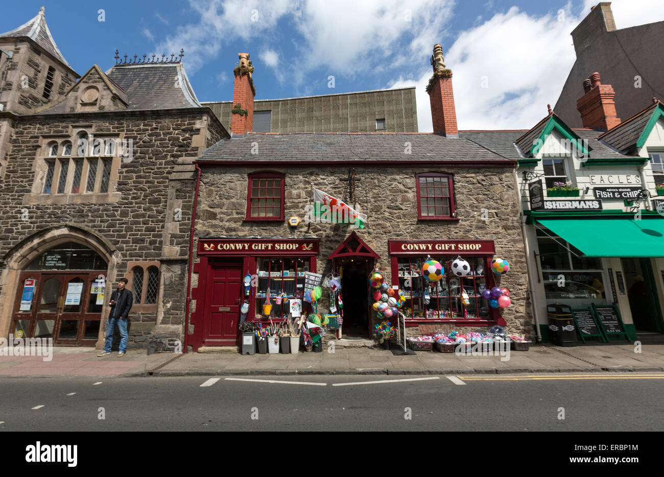 Conwy gift shop in castle hi-res stock photography and images - Alamy