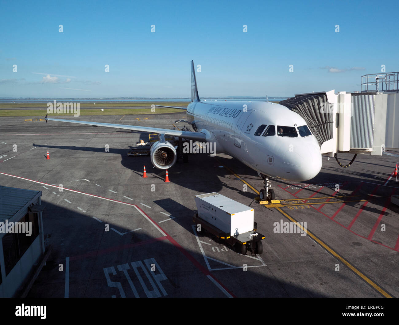 Air New Zealand passenger jet at Auckland Airport Stock Photo - Alamy