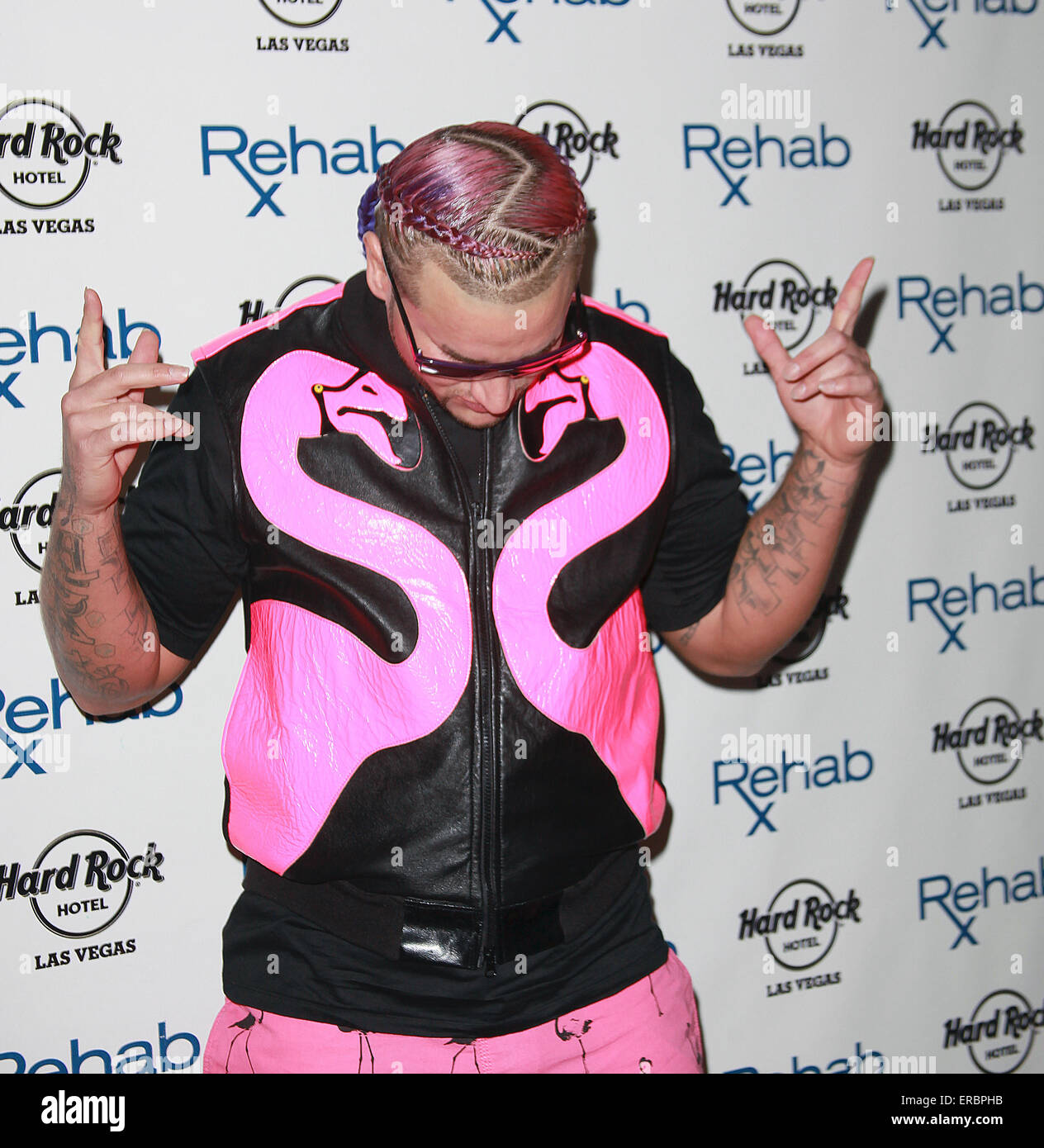 Las Vegas, Nevada, USA. 31st May, 2015. Rapper Riff Raff arrives for a ...