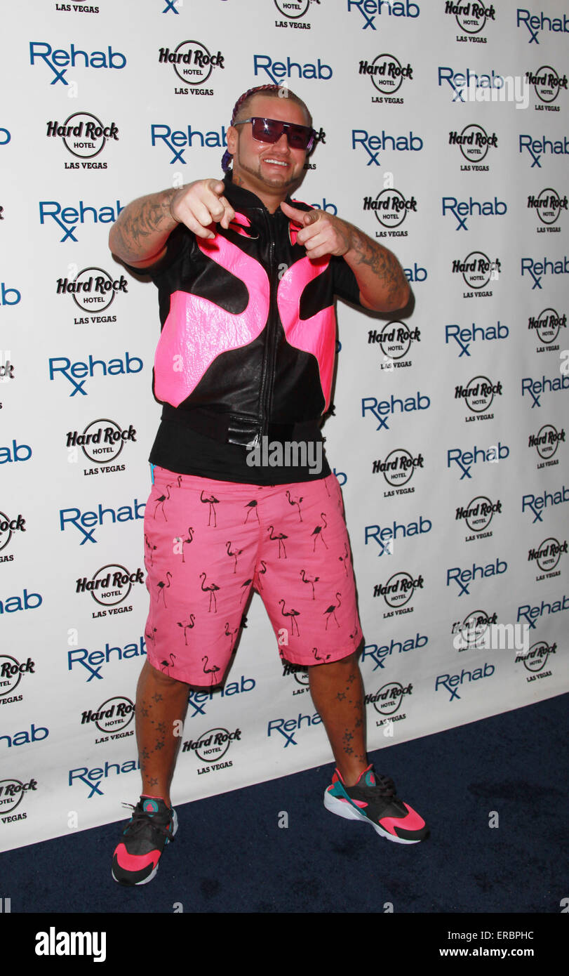 Las Vegas, Nevada, USA. 31st May, 2015. Rapper Riff Raff arrives for a ...