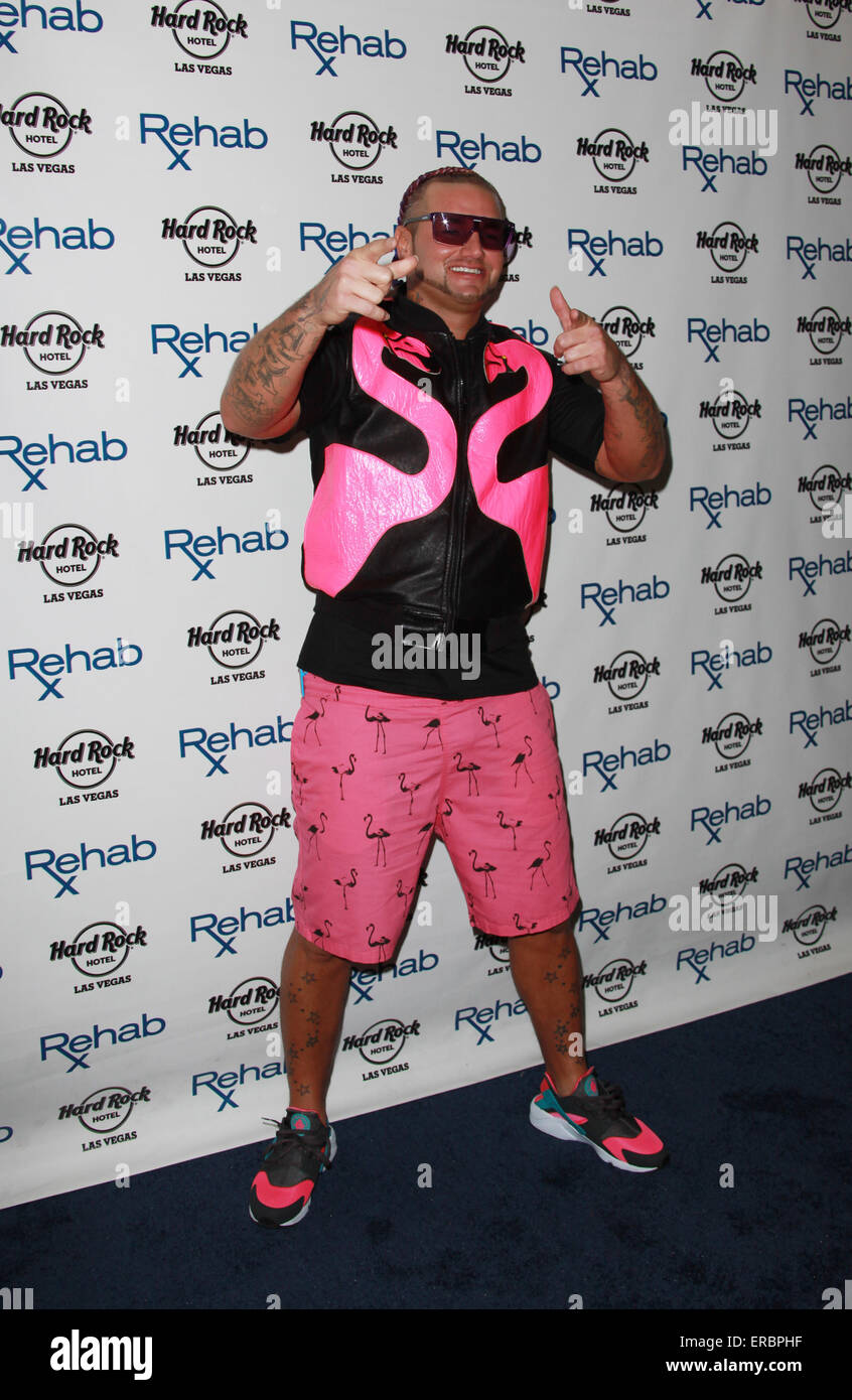 Las Vegas, Nevada, USA. 31st May, 2015. Rapper Riff Raff arrives for a ...
