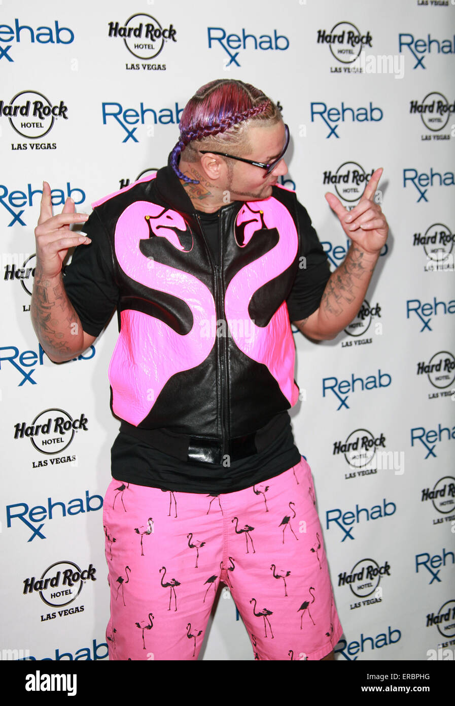 Las Vegas, Nevada, USA. 31st May, 2015. Rapper Riff Raff arrives for a ...