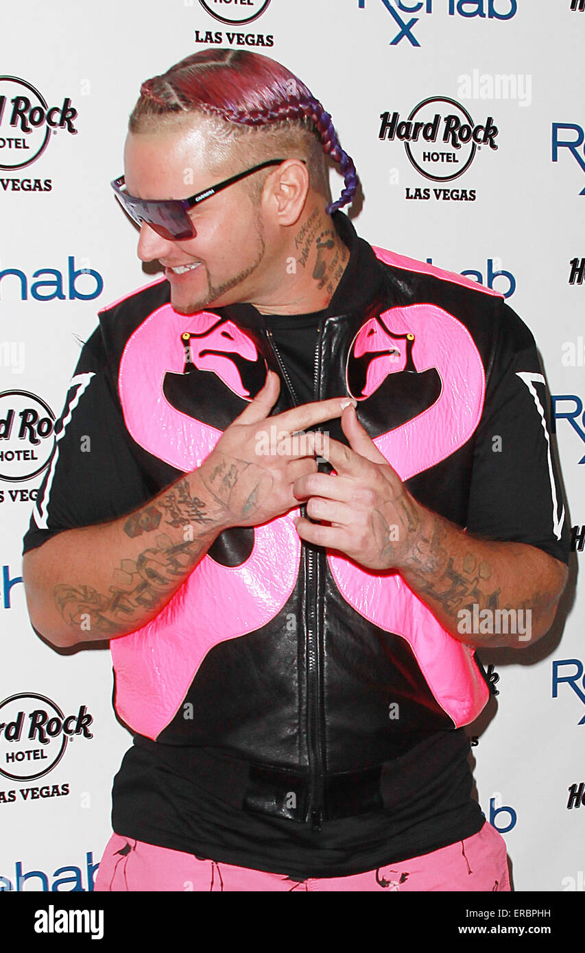 Las Vegas, Nevada, USA. 31st May, 2015. Rapper Riff Raff arrives for a ...