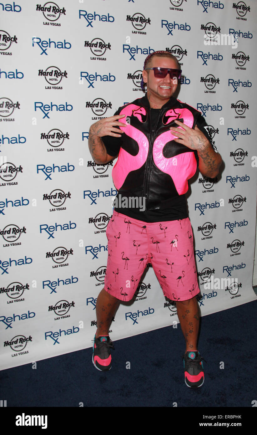 Las Vegas, Nevada, USA. 31st May, 2015. Rapper Riff Raff arrives for a ...