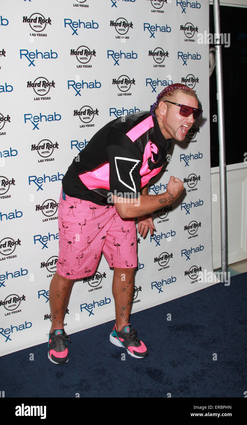 Las Vegas, Nevada, USA. 31st May, 2015. Rapper Riff Raff arrives for a ...