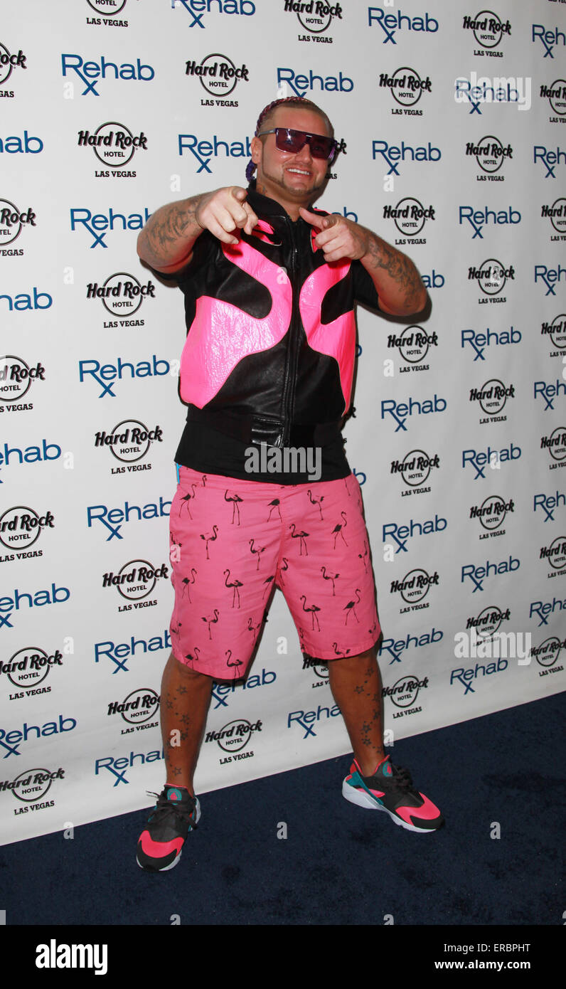 Las Vegas, Nevada, USA. 31st May, 2015. Rapper Riff Raff arrives for a ...