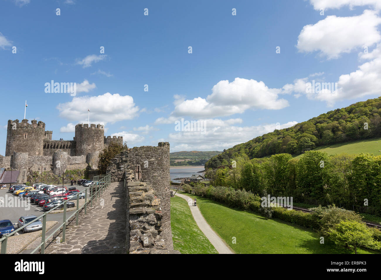Conwy Castle from the Town Walls Stock Photo - Alamy