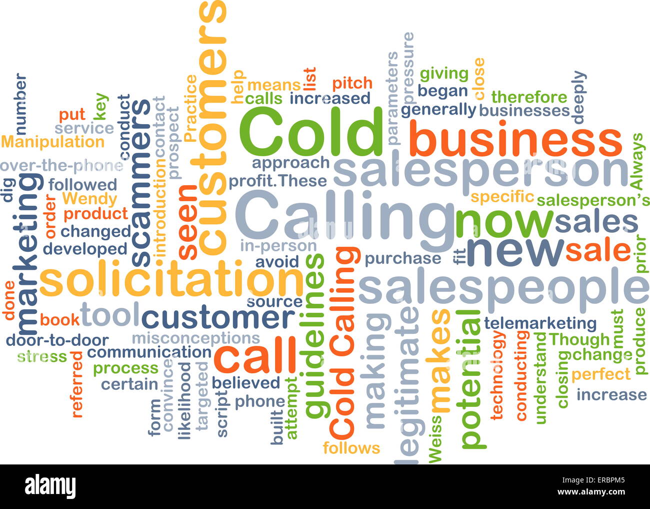 Background concept wordcloud illustration of cold calling Stock Photo ...