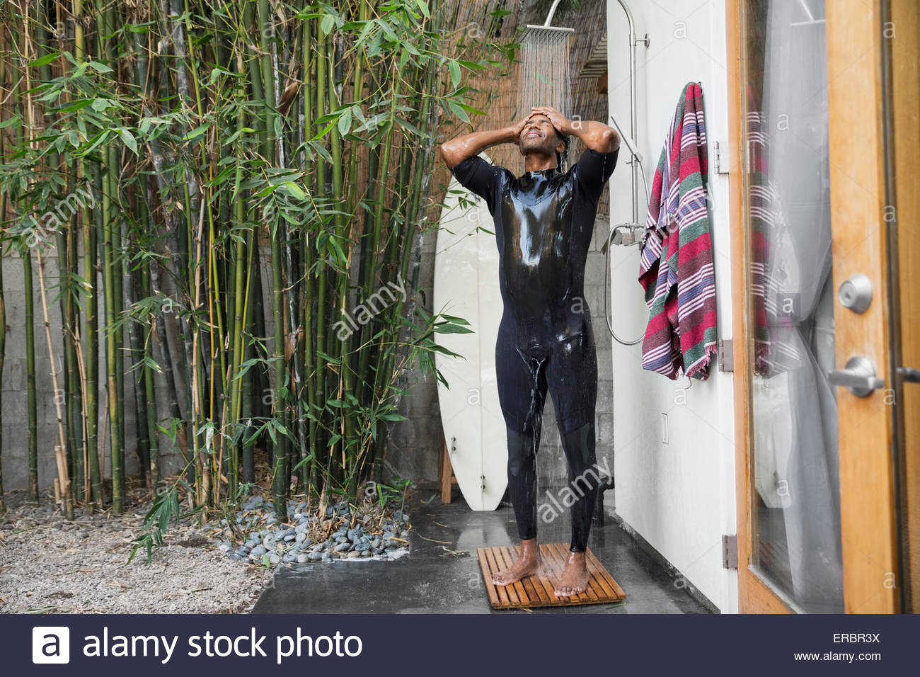 Outdoor shower space hi-res stock photography and images - Alamy