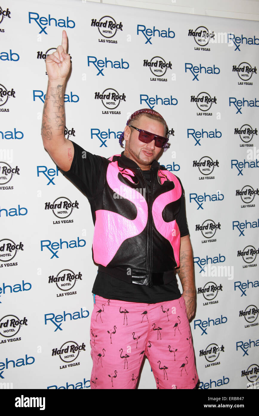 Las Vegas, Nevada, USA. 31st May, 2015. Rapper Riff Raff arrives for a ...