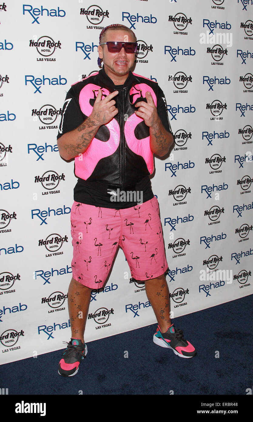 Las Vegas, Nevada, USA. 31st May, 2015. Rapper Riff Raff arrives for a ...