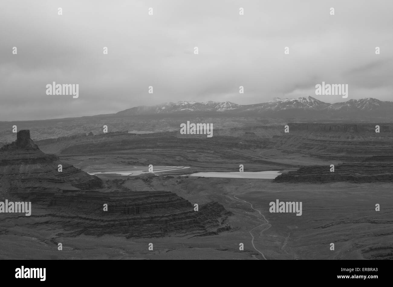 Landscape river red mountains Black and White Stock Photos & Images - Alamy