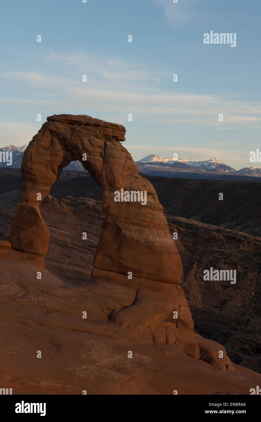 Delicate Arch near sunset Stock Photo - Alamy