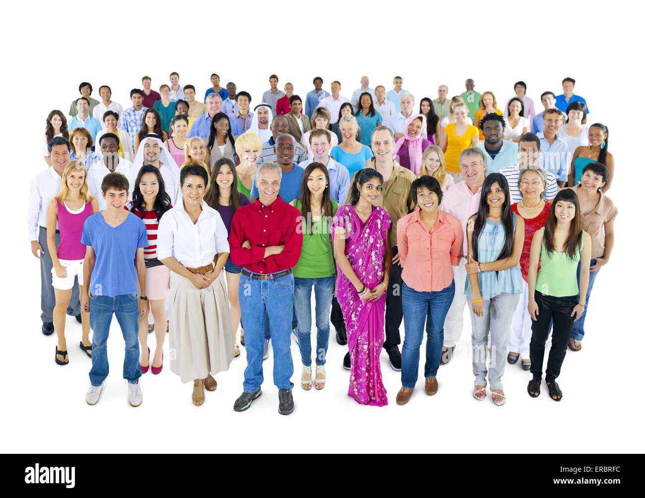 Mixed race age group diverse ethnic Cut Out Stock Images & Pictures - Alamy