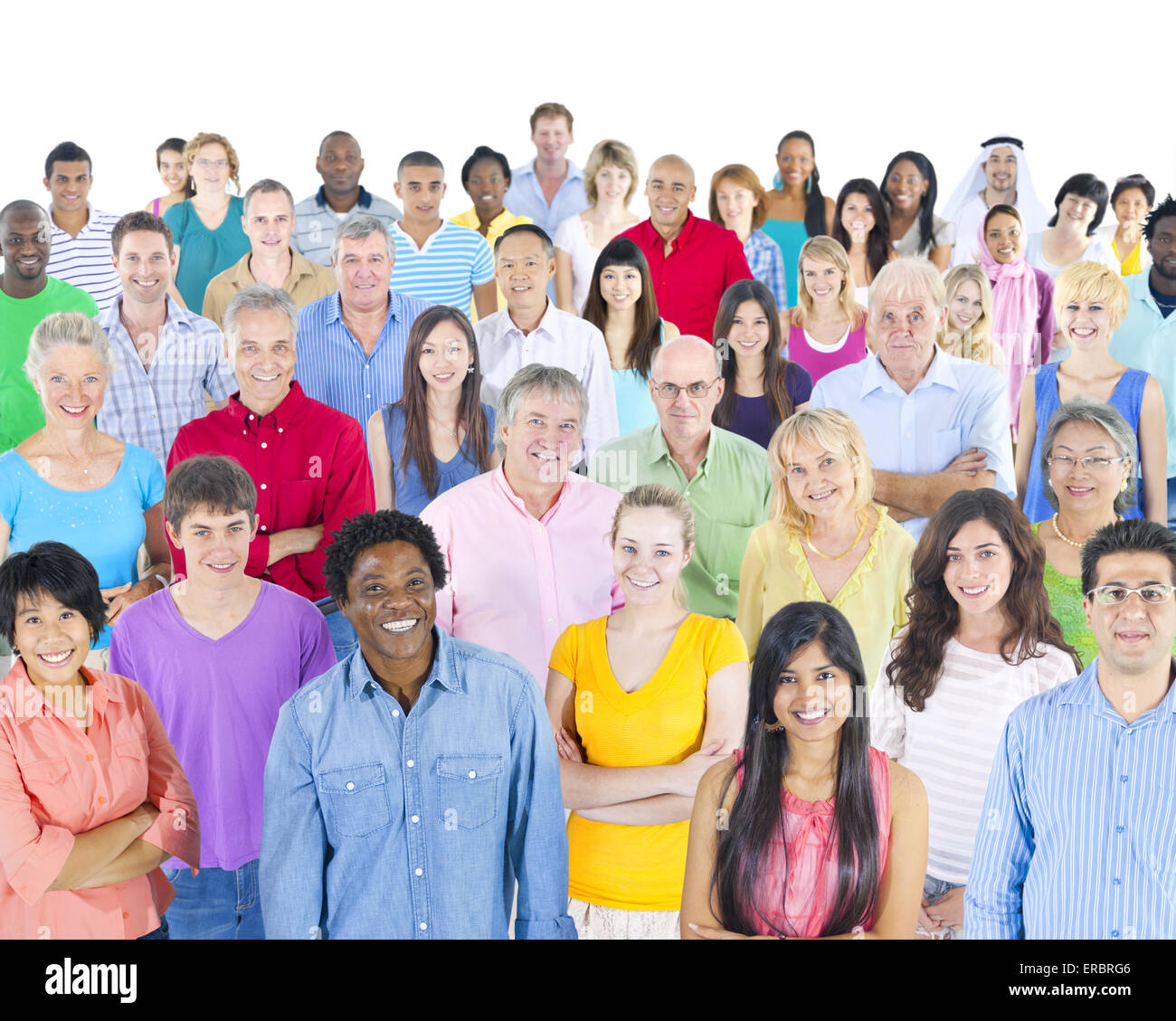 large multi-ethnic group of people Stock Photo - Alamy