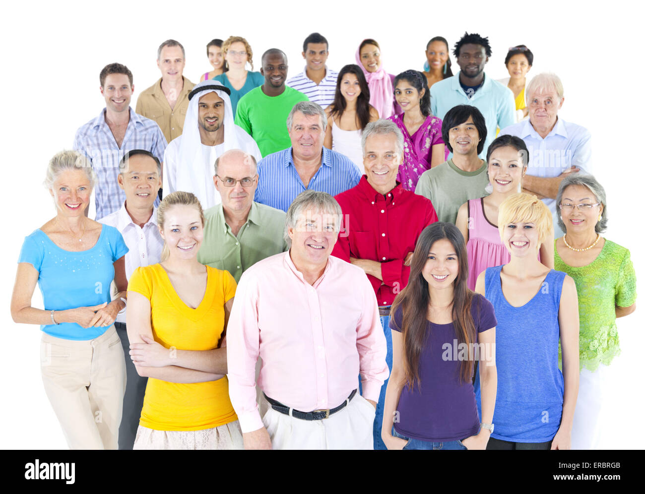 large multi-ethnic group of people Stock Photo - Alamy