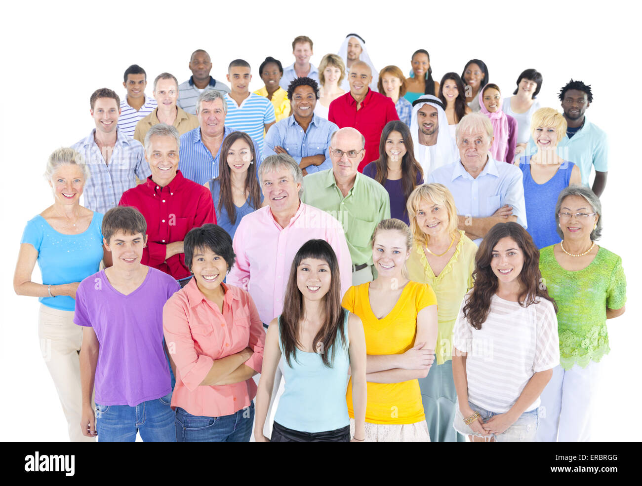large multi-ethnic group of people Stock Photo - Alamy