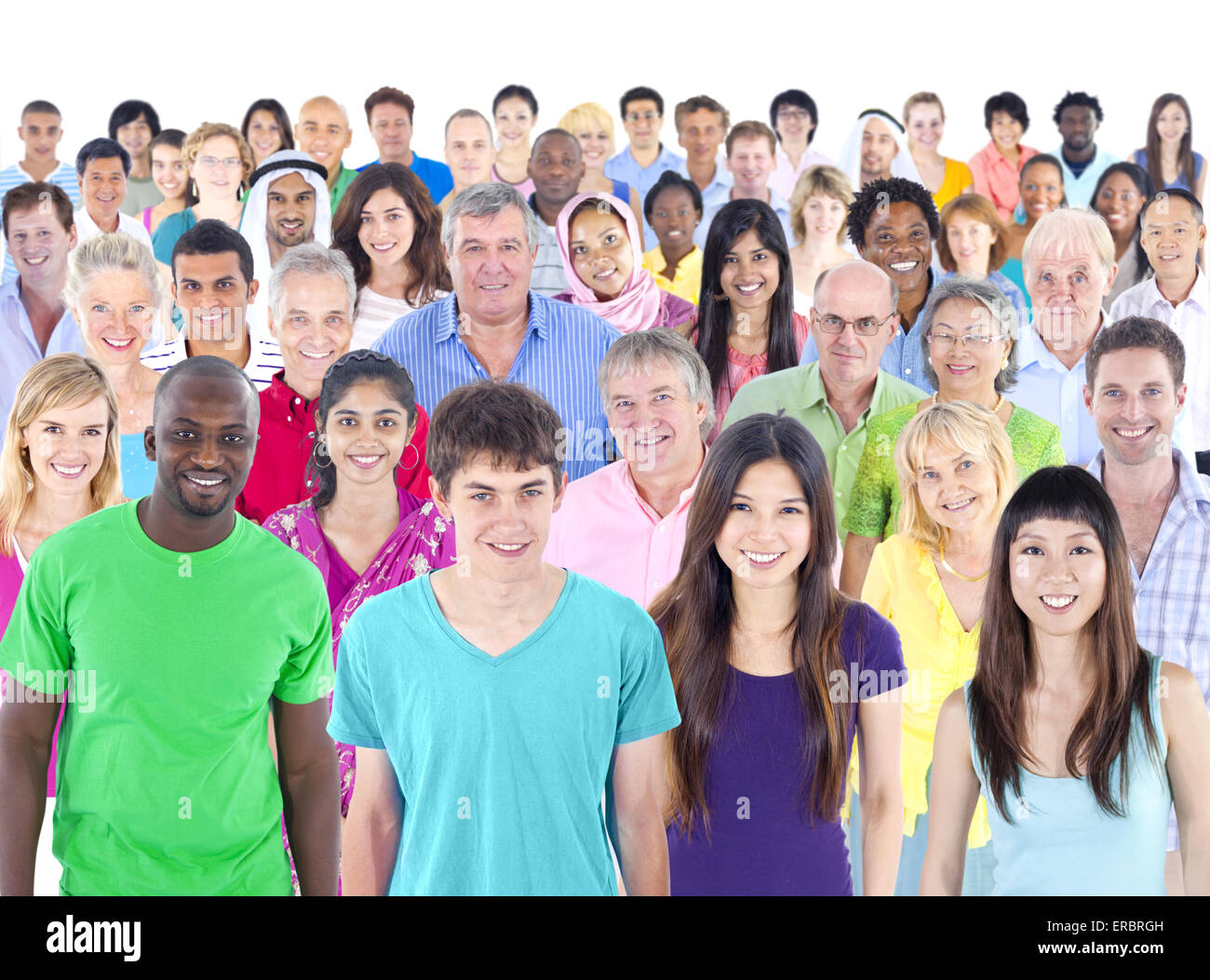large multi-ethnic group of people Stock Photo - Alamy