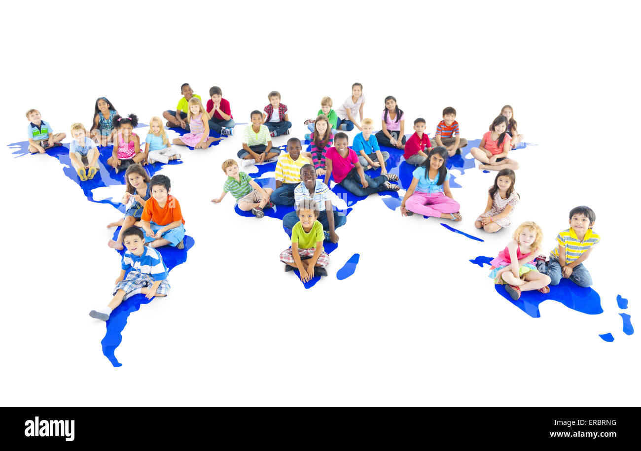 Group of Children Stock Photo - Alamy