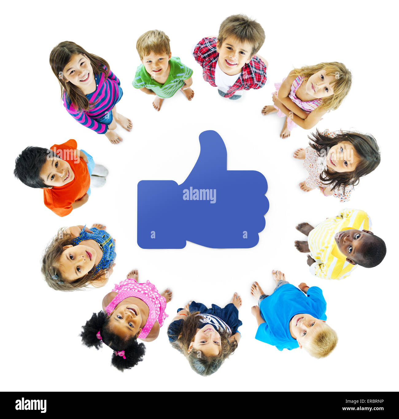 Social Media Kids Stock Photo - Alamy