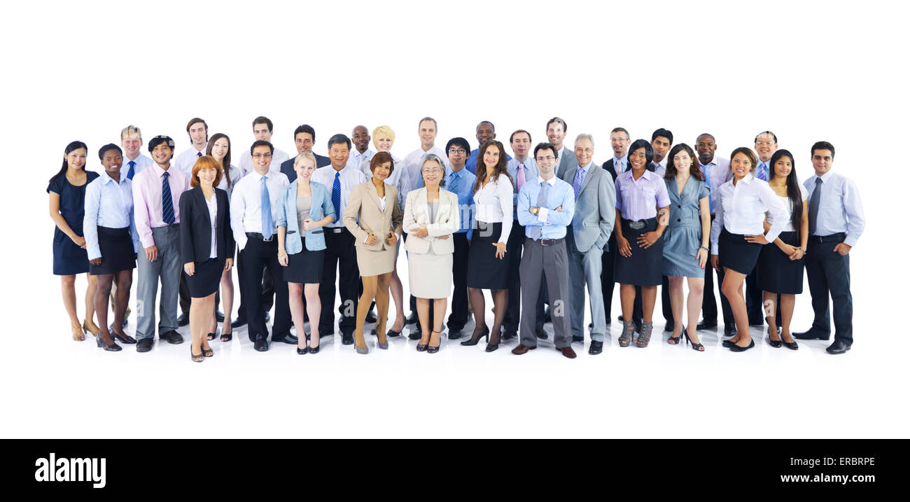 Large Group of Business People Stock Photo - Alamy