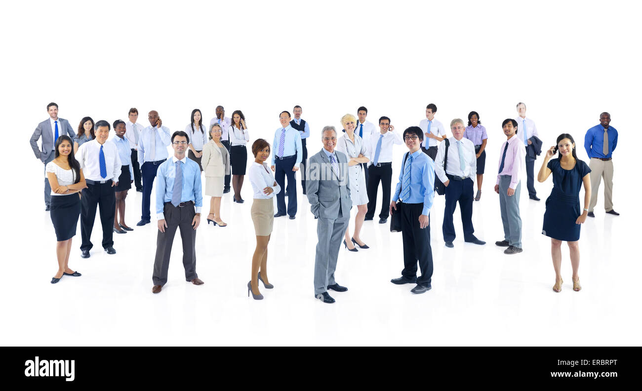 Large Group of Business People Stock Photo - Alamy