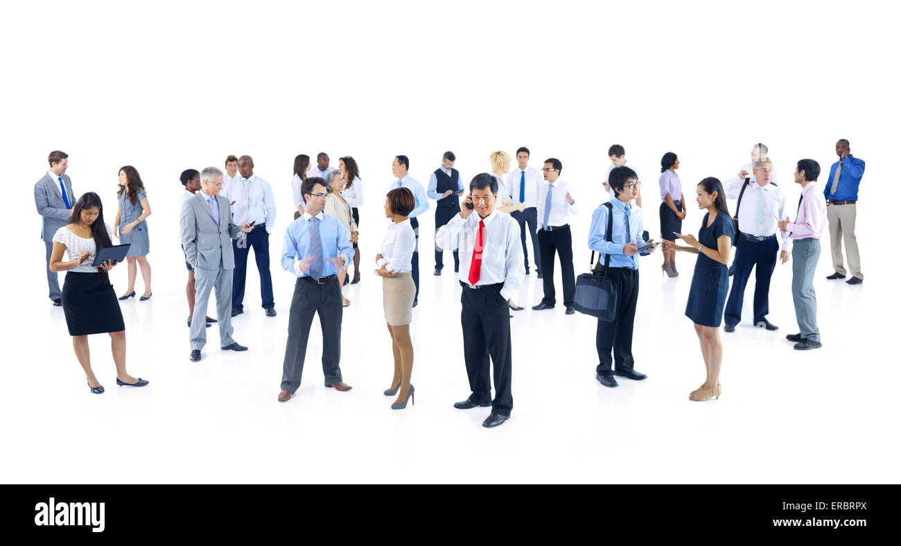 Computer it support worker talking Cut Out Stock Images & Pictures - Alamy