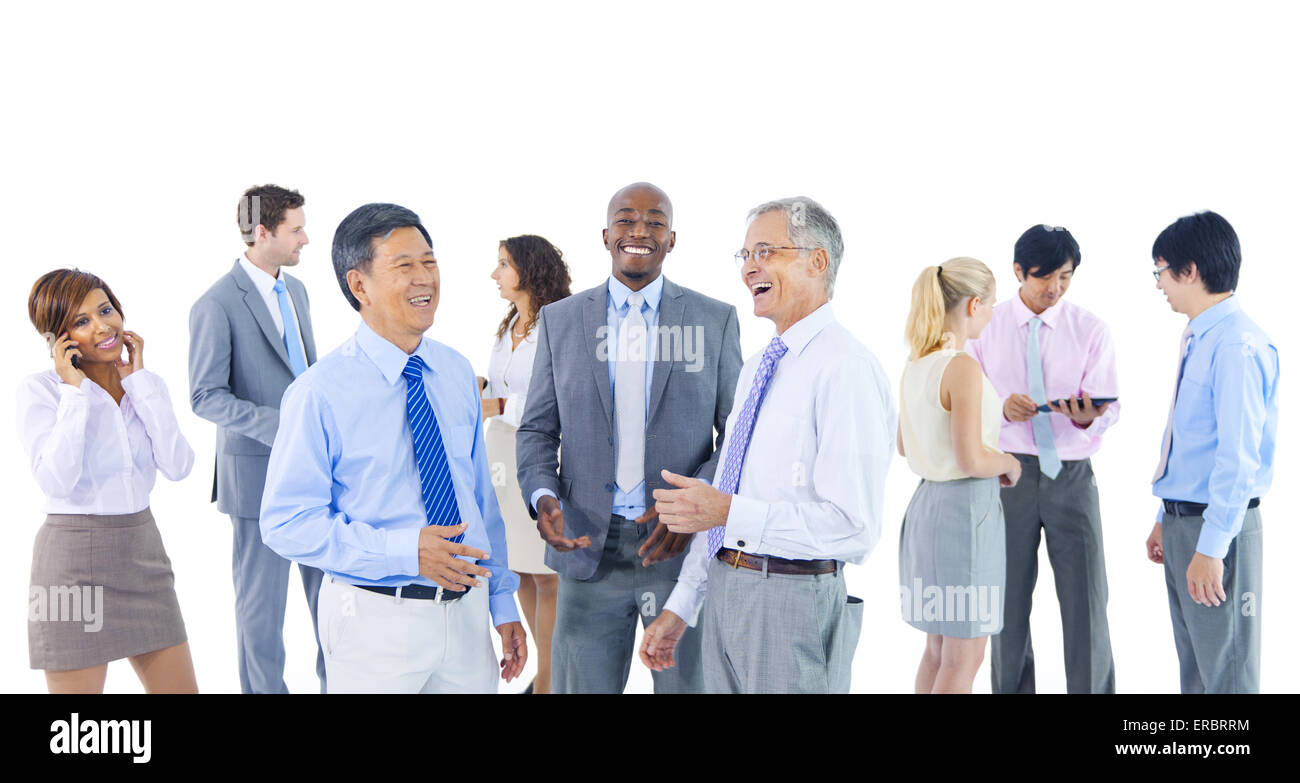 Group of Business People Discussion Stock Photo - Alamy