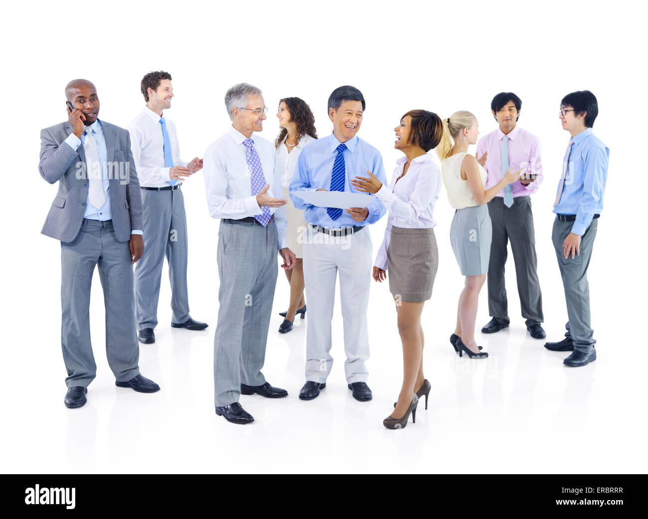 Group of Business People Discussion Stock Photo - Alamy