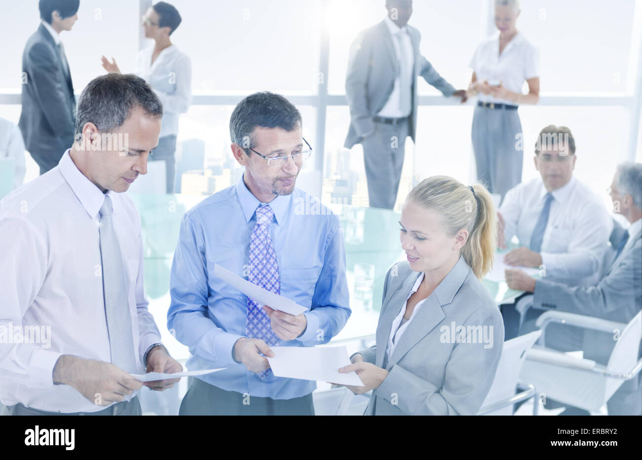 Group of Business People Meeting Stock Photo - Alamy