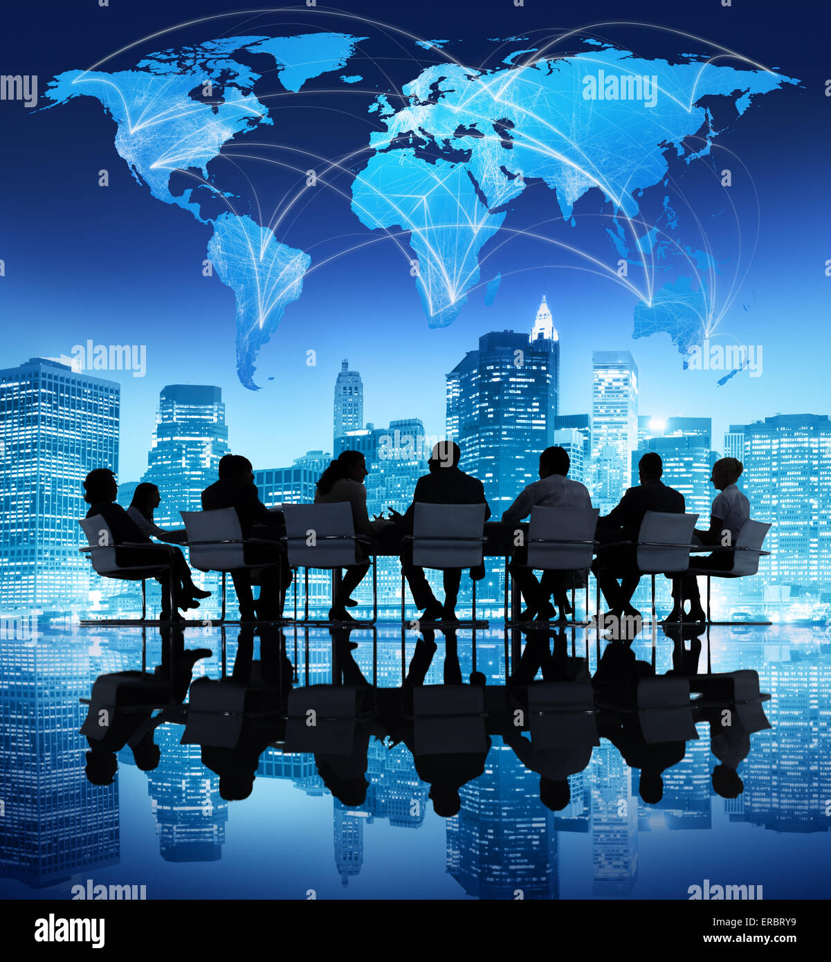Global Business Meeting Stock Photo - Alamy