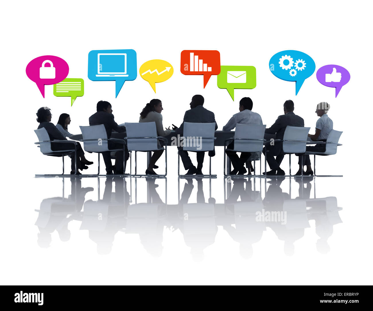 Social worker meeting speech Cut Out Stock Images & Pictures - Alamy
