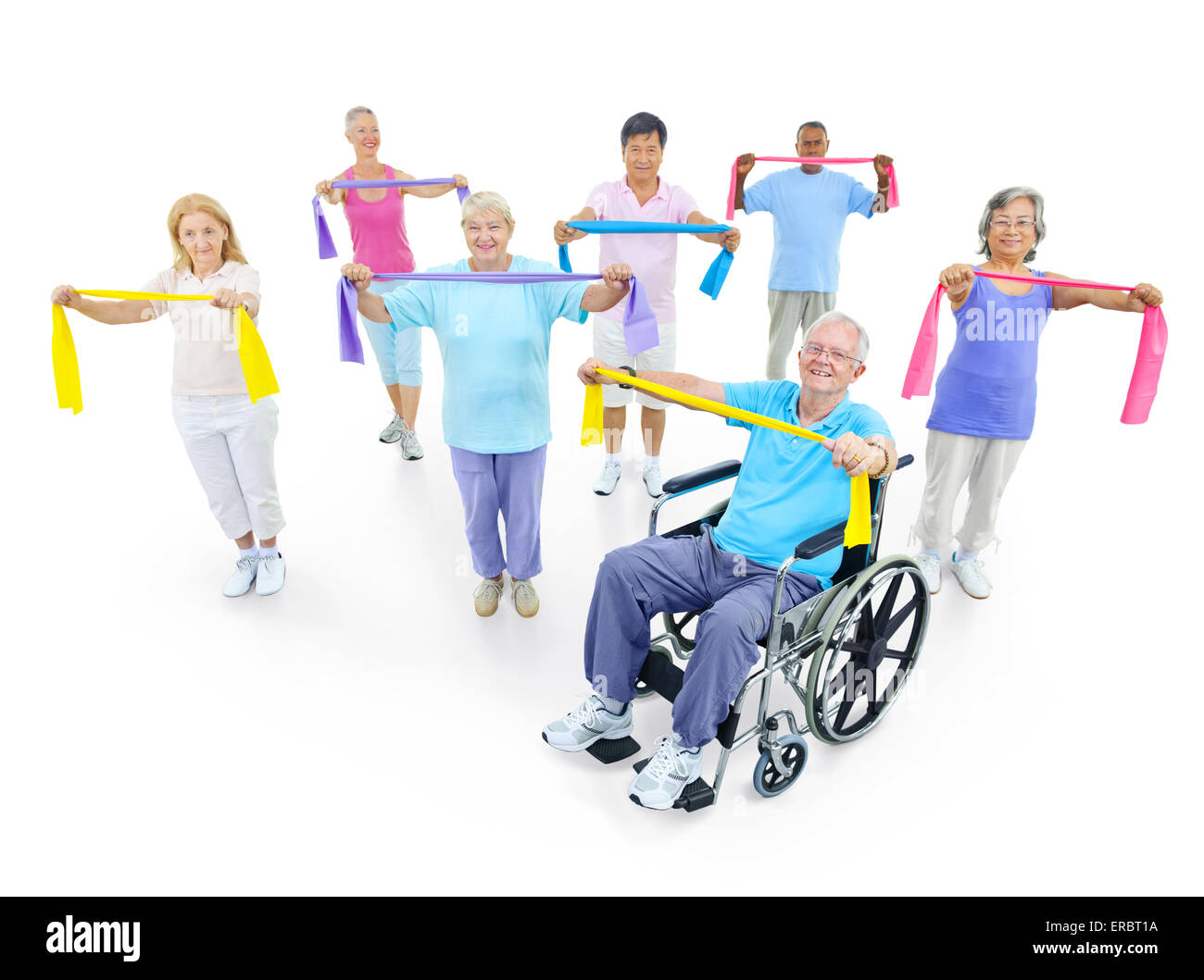 Group of Healthy People in the Fitness Stock Photo - Alamy