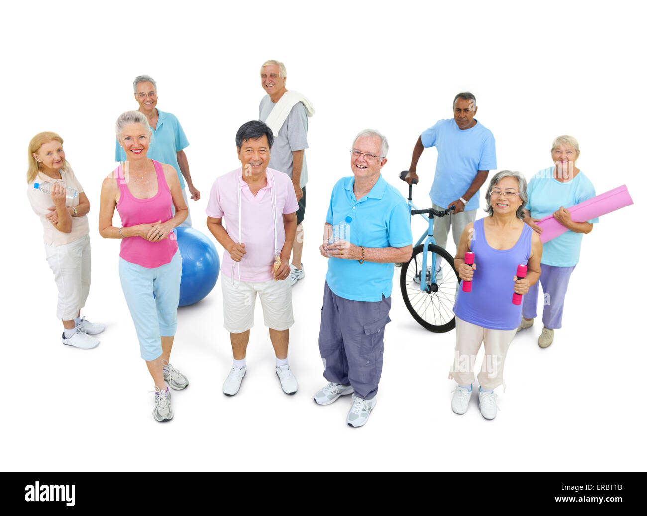 Group of Healthy People in the Fitness Stock Photo - Alamy