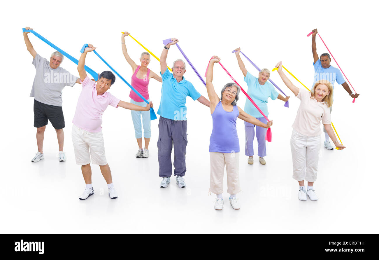 Group of Healthy People in the Fitness Stock Photo - Alamy