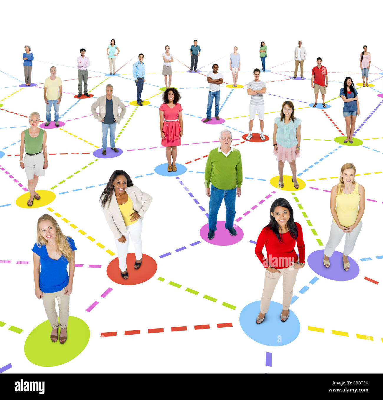 Crowd of people connected together Stock Photo - Alamy Crowd of people connected together Stock Photo - Alamy