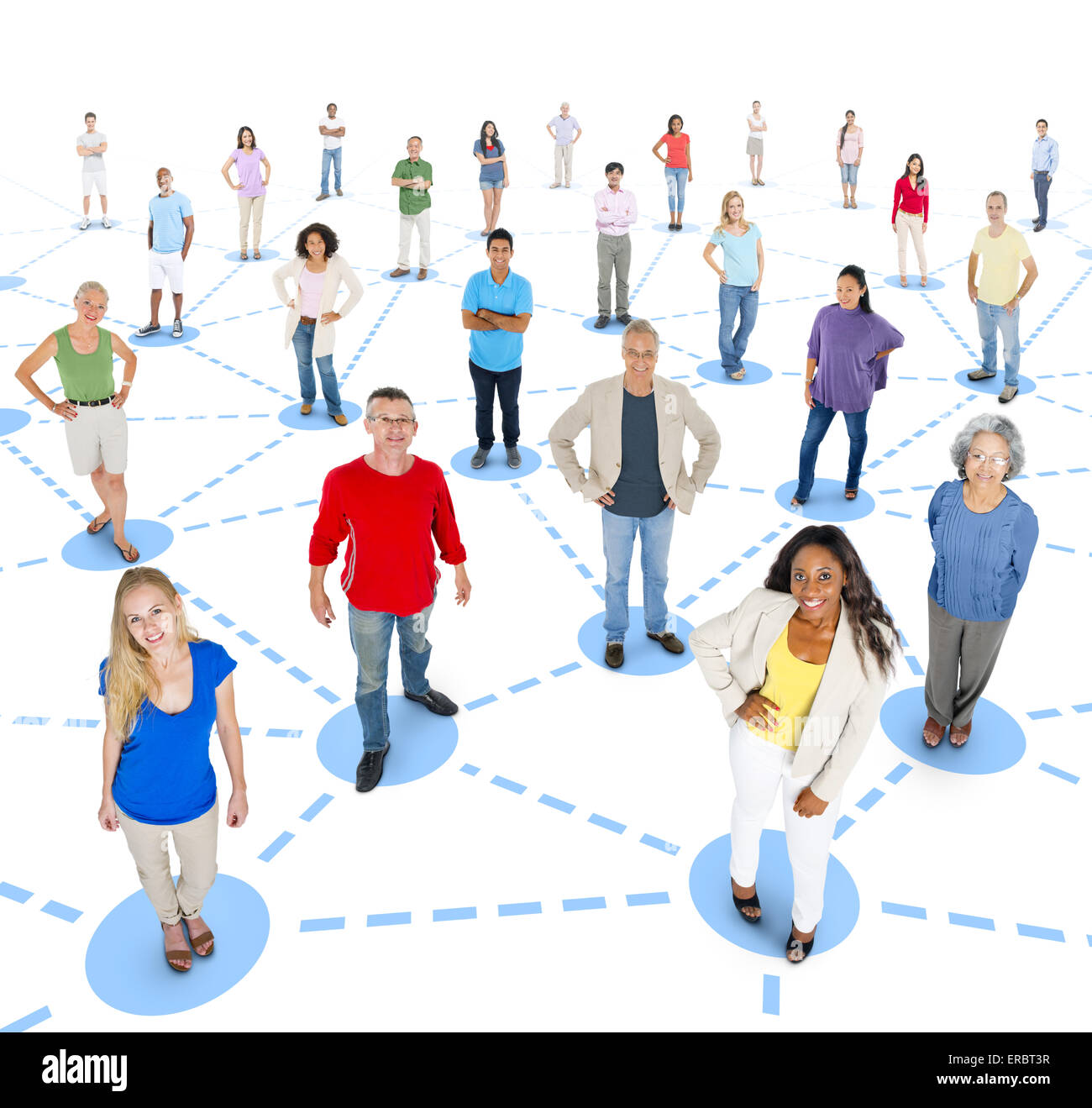 International people connected together Stock Photo - Alamy
