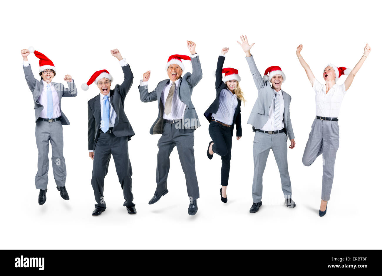 Christmas business people group Cut Out Stock Images & Pictures - Alamy