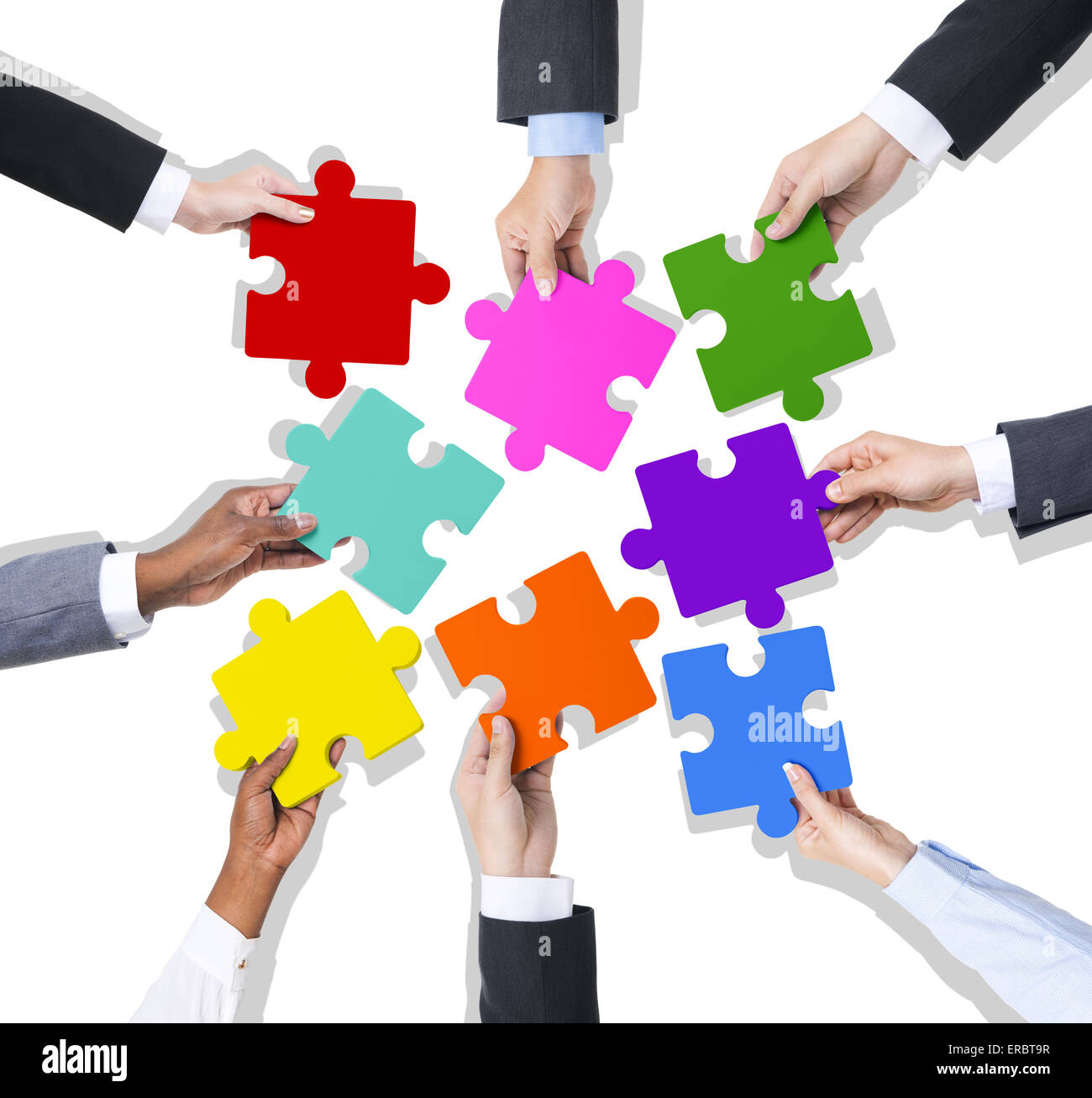 Business people hands diversity hi-res stock photography and images - Alamy