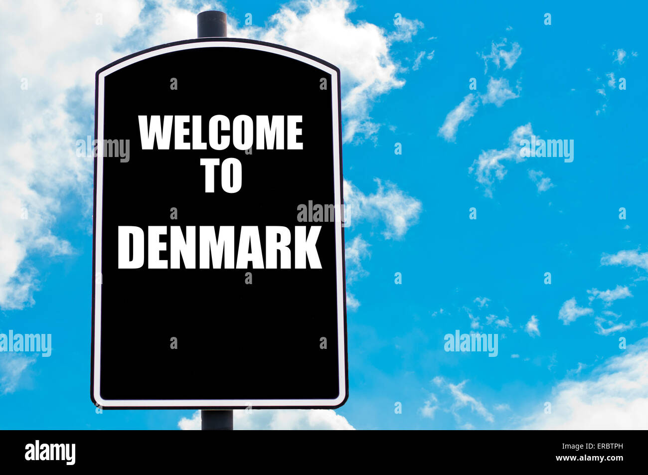 Welcome to denmark sign hi-res stock photography and images - Alamy