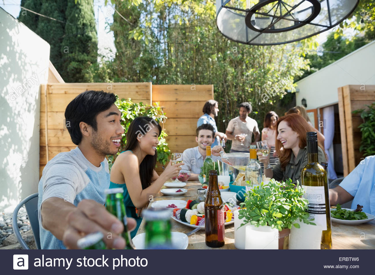 Mature garden patio hi-res stock photography and images - Alamy
