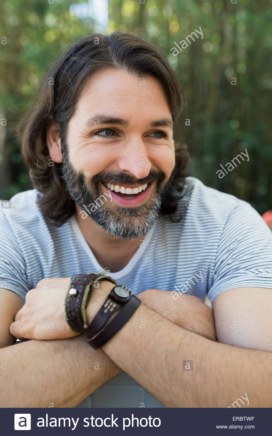 Bearded man portrait hi-res stock photography and images - Alamy