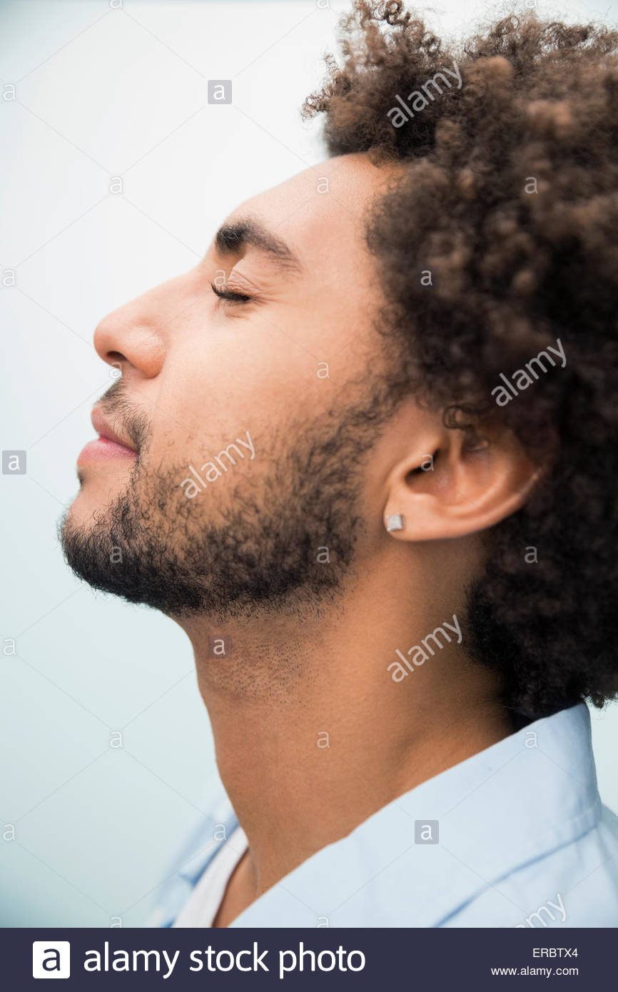 Man Back Profile High Resolution Stock Photography and Images - Alamy