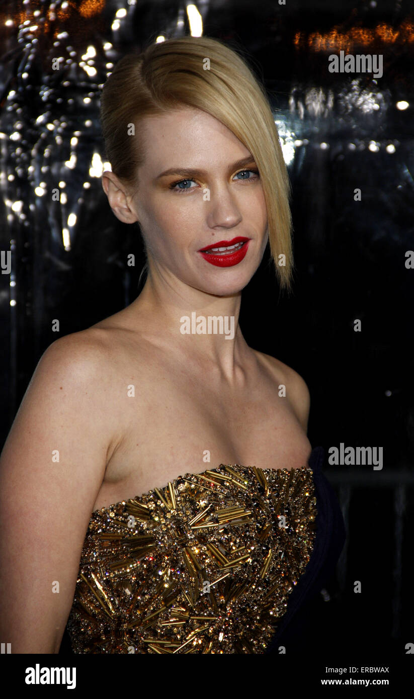 January Jones at the Los Angeles premiere of 'Unknown' held at the Mann ...